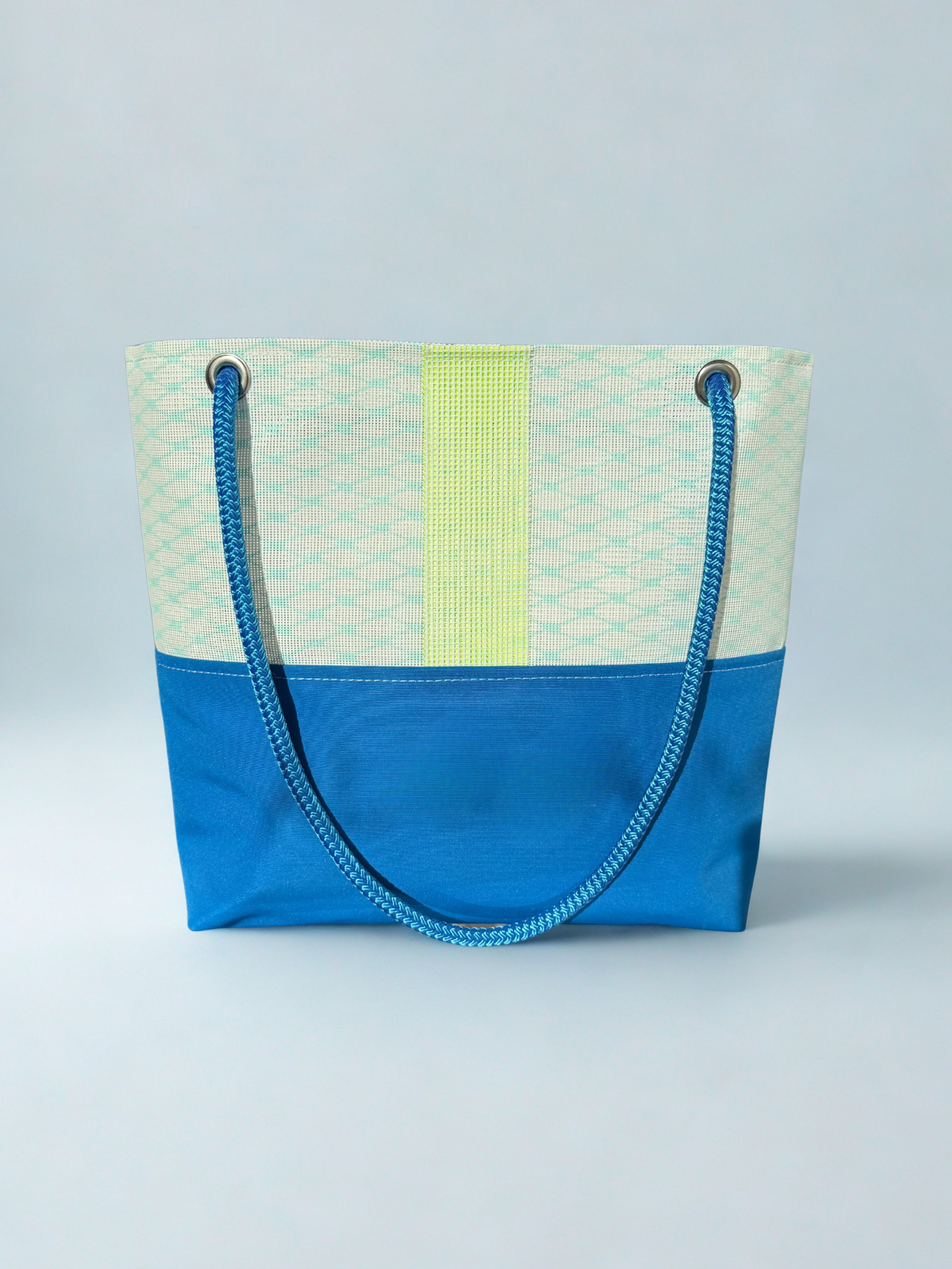 Bleached Aqua Tote: Maine Made & Handmade Tote Bags for Women | Alaina ...